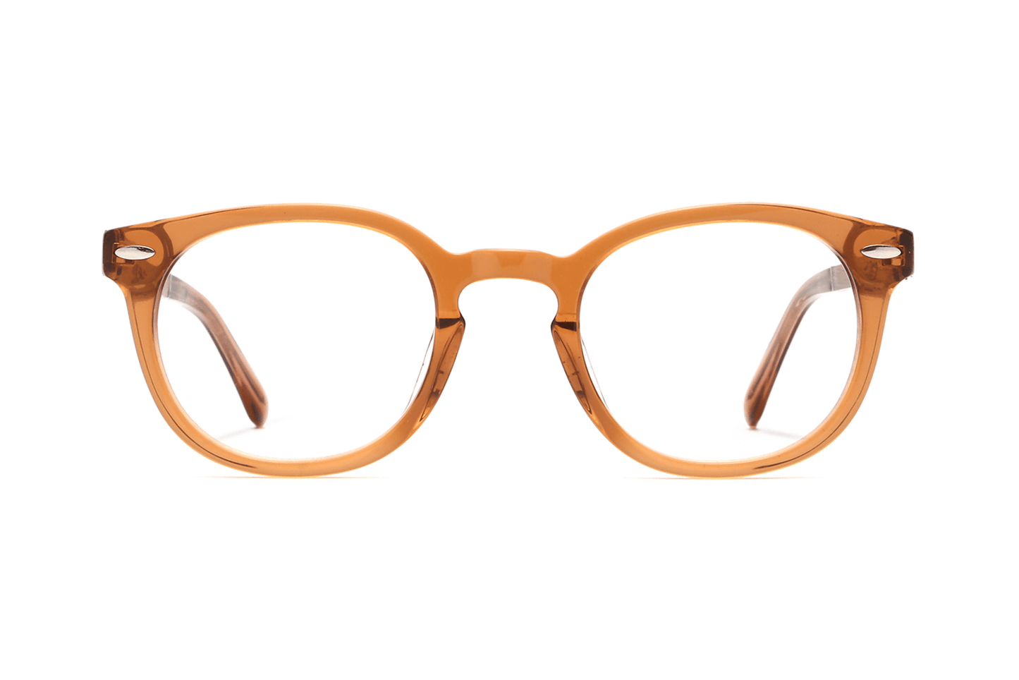 Fierce Brown | Clear Brown Thick Frame Glasses | Kraywoods