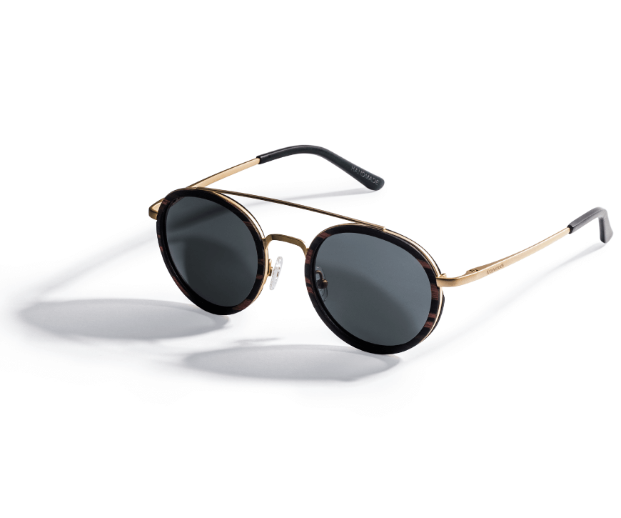 Austin Gold Sunglasses | Round Gold Metal Sunglasses | Kraywoods