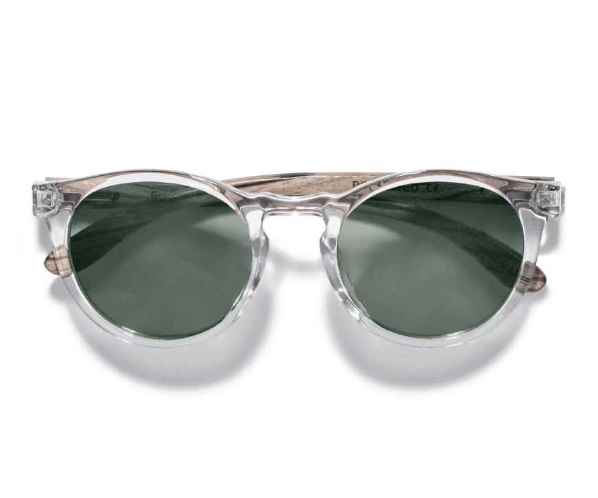 Groove Sunglasses | Round Clear Frame Reflective Sunglasses | Kraywoods