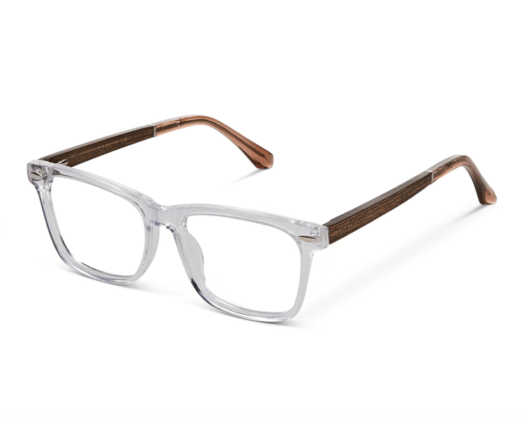 Grace Clear Eyeglasses | Square Clear Acetate Glasses | Kraywoods