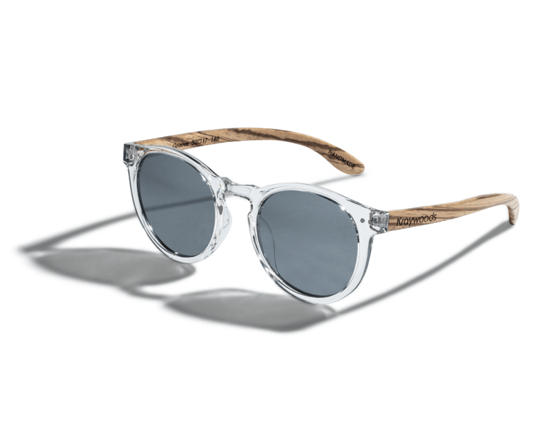 Groove Sunglasses | Round Clear Frame Reflective Sunglasses | Kraywoods
