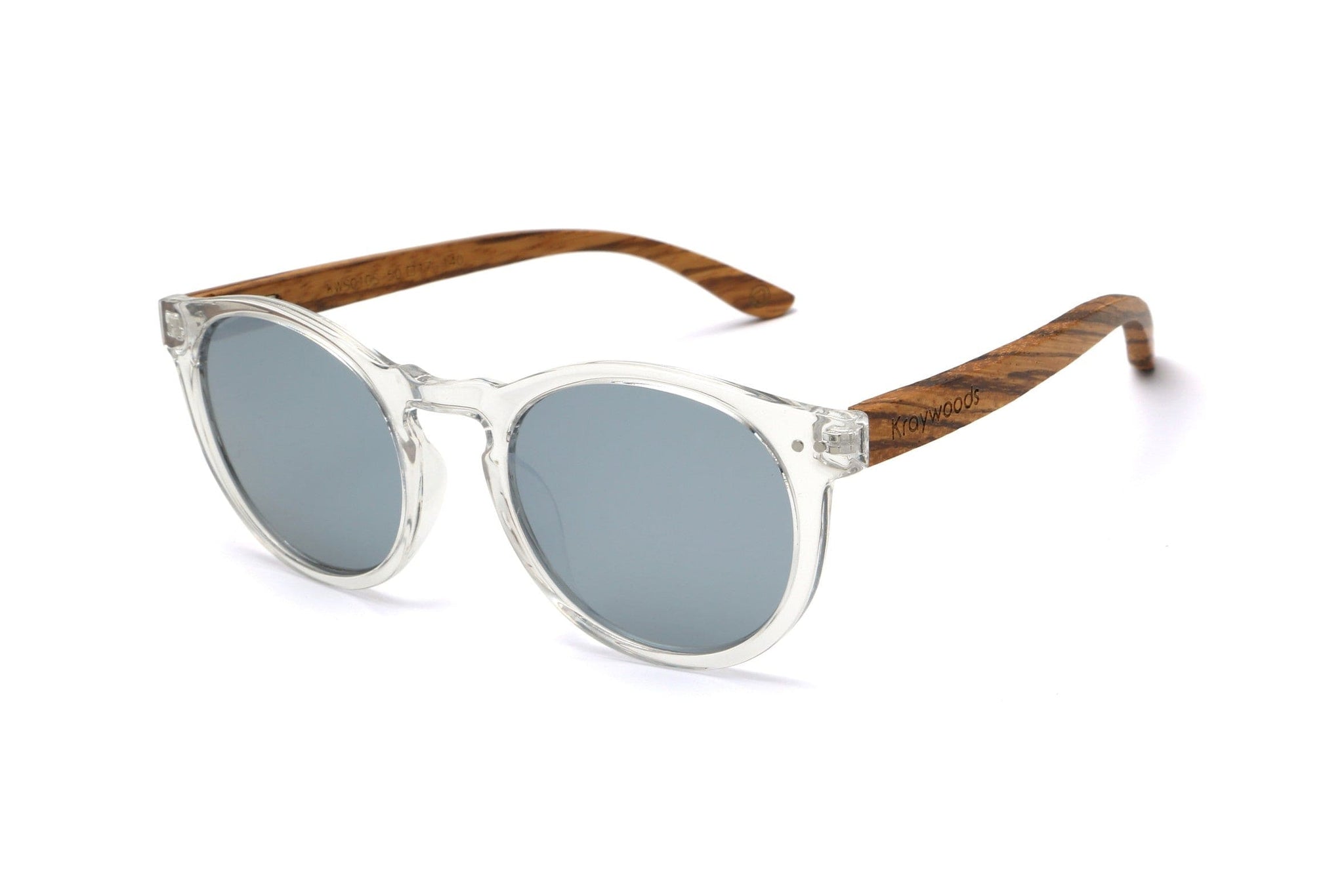 Groove Sunglasses | Round Clear Frame Reflective Sunglasses | Kraywoods